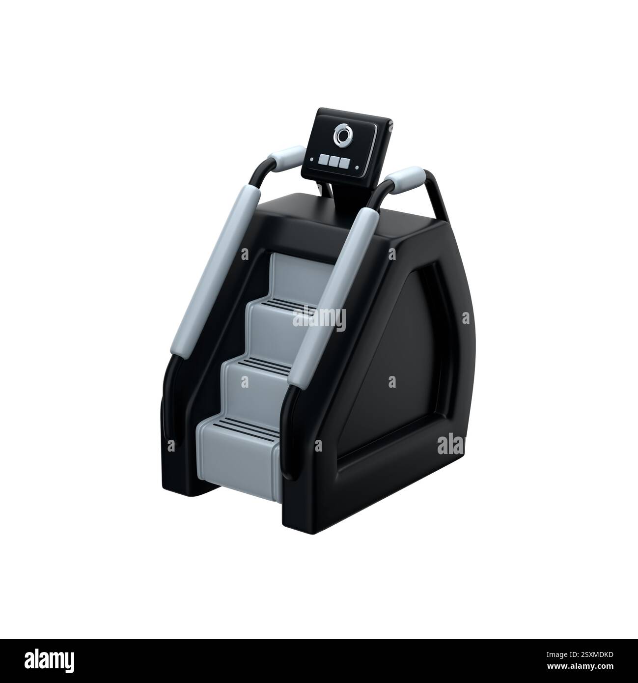 Stylized step climber machine over white background, 3d render Stock ...