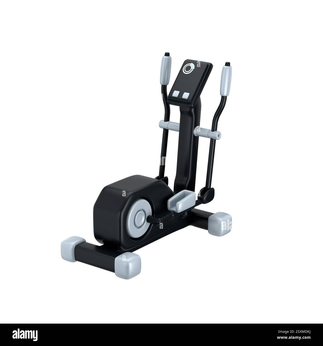 Stylized stepper machine over white background, 3d illustration Stock ...