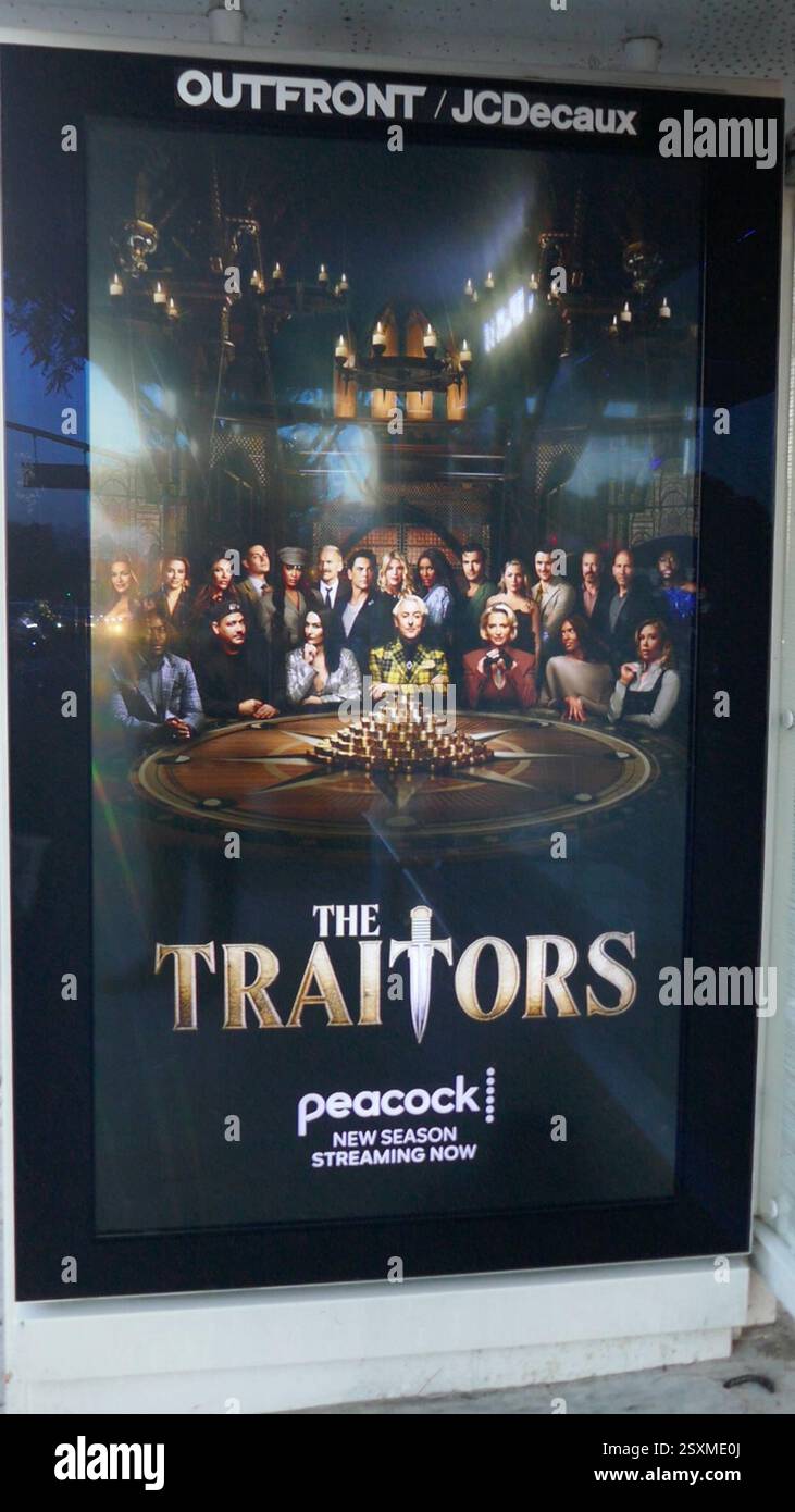 Los Angeles, California, USA 23rd February 2025 The Traitors Bus Stop ...