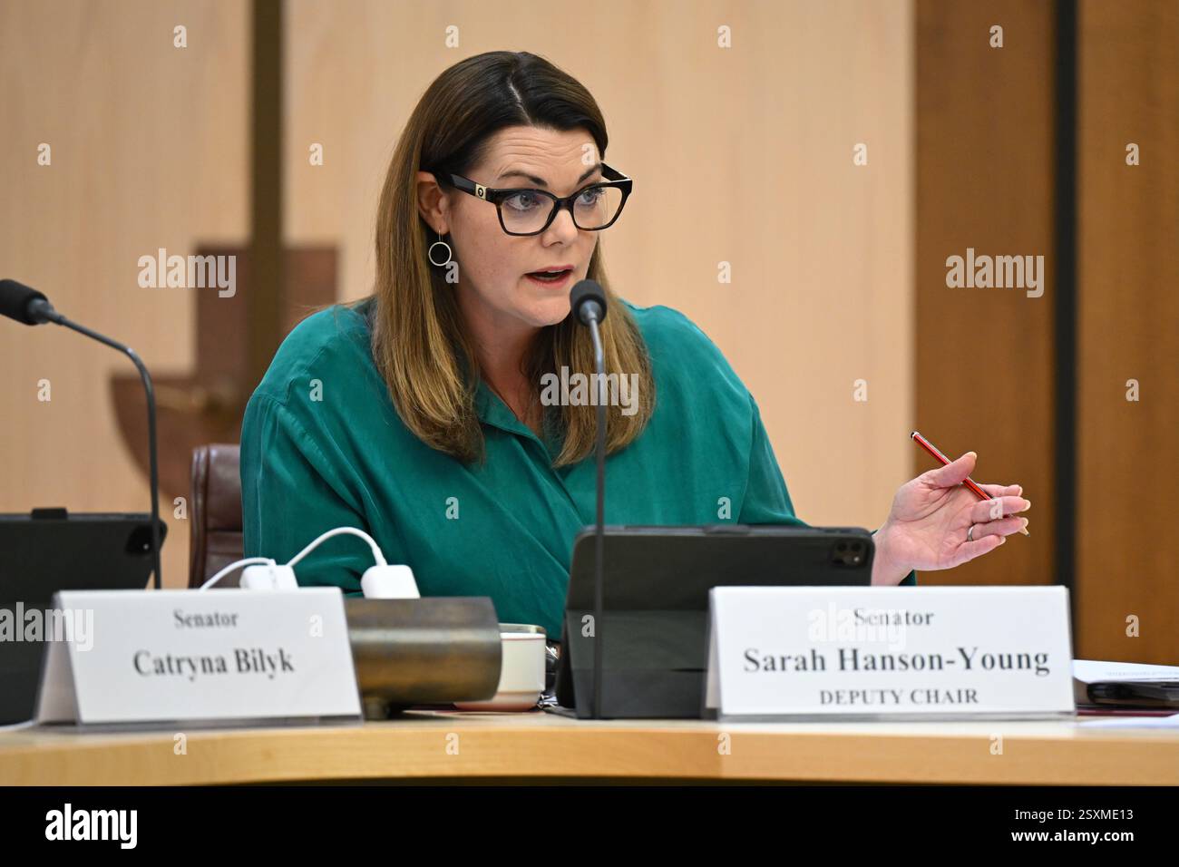 Canberra, Australia. 25th Feb, 2025. Australian Greens Senator Sarah ...
