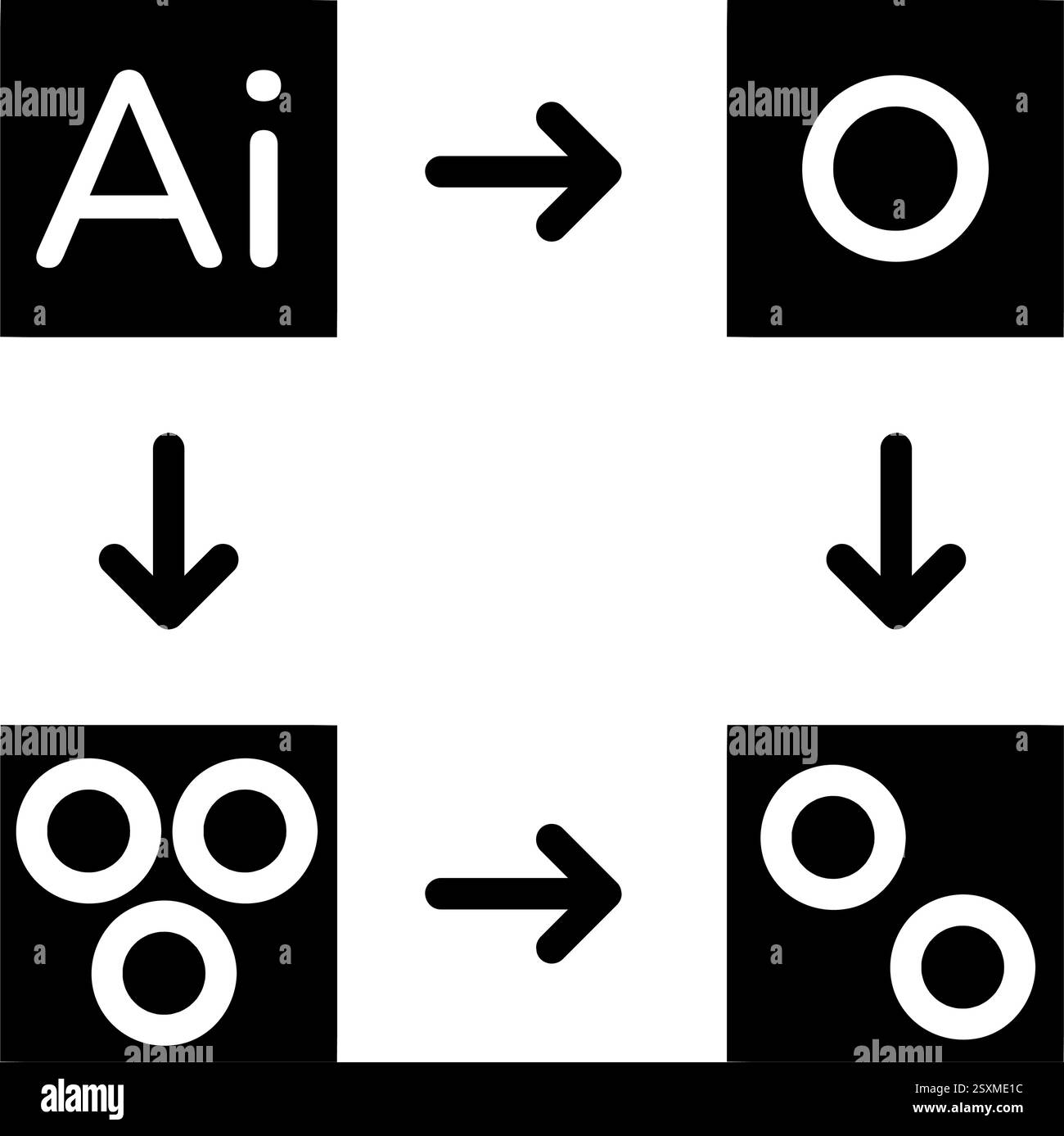 Black generative ai icon hi-res stock photography and images - Alamy