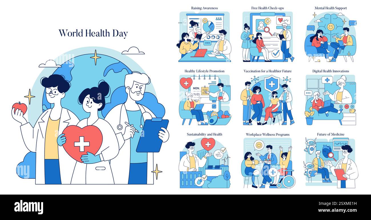 World Health Day highlights global health initiatives and awareness. It ...