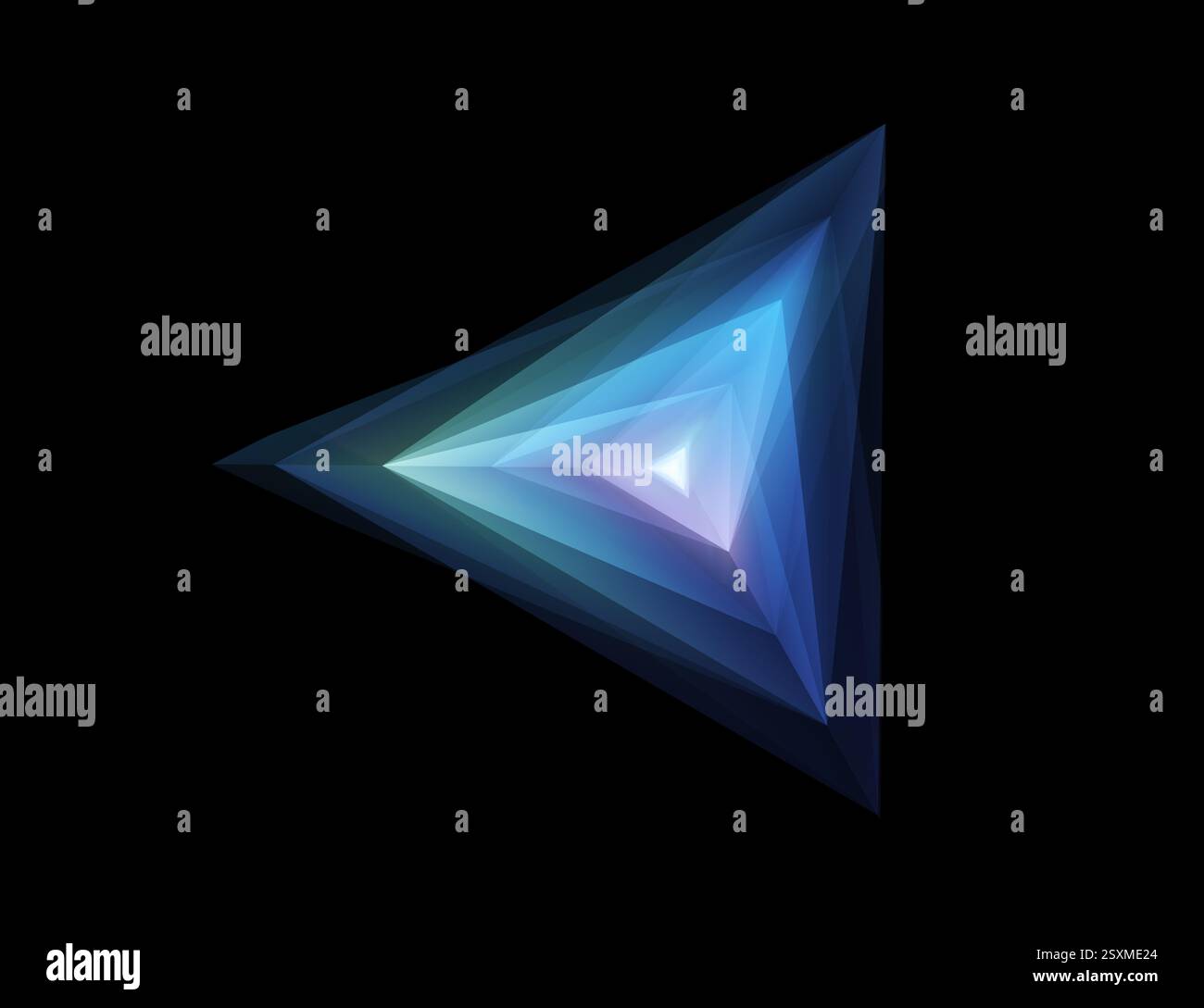 Abstract visualization of a multidimensional triangular portal ...