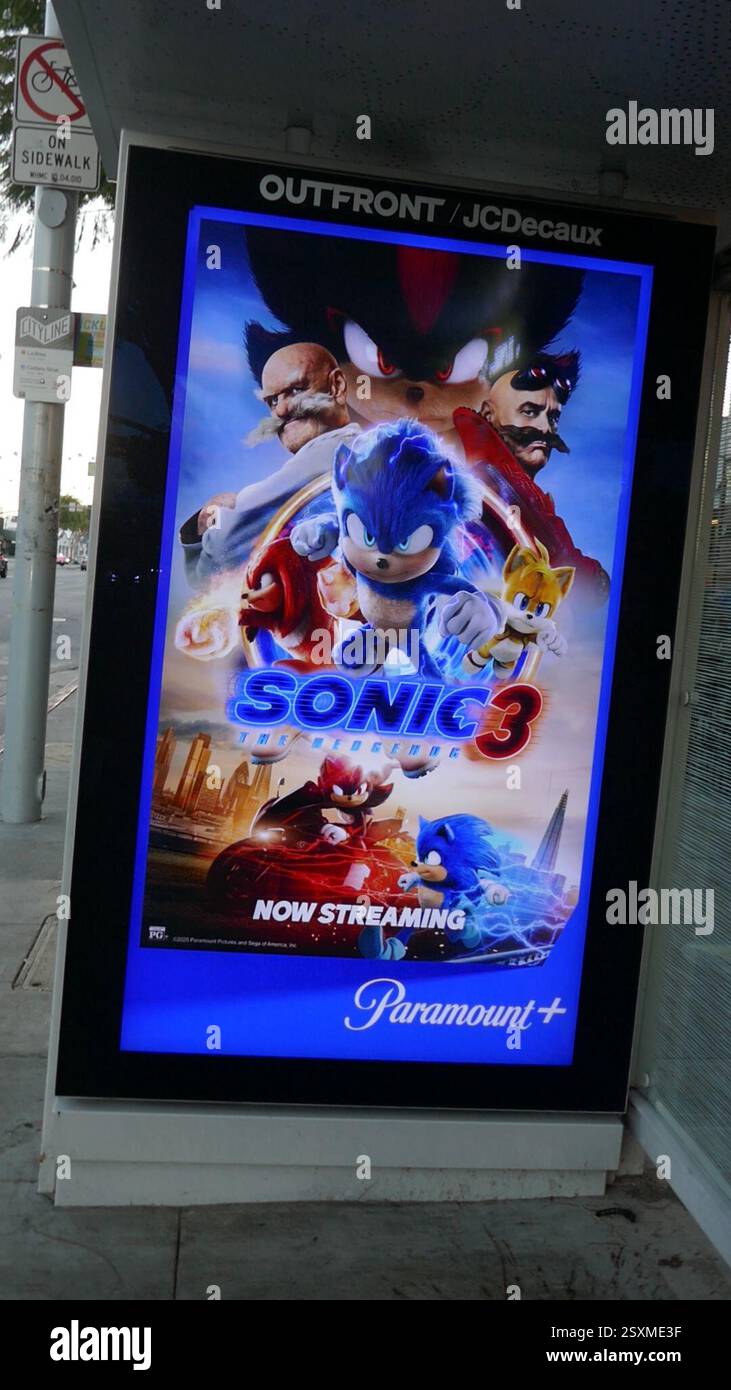 Los Angeles, California, USA 23rd February 2025 Sonic the Hedgehog 3 ...