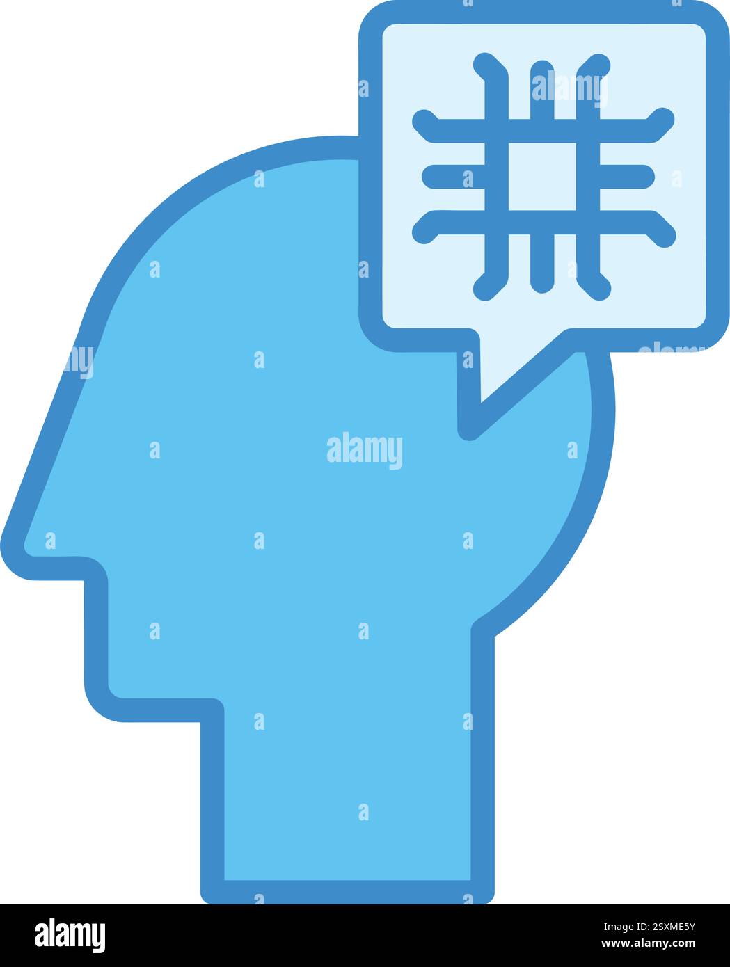 AI in Education AI thought icon Stock Vector Image & Art - Alamy