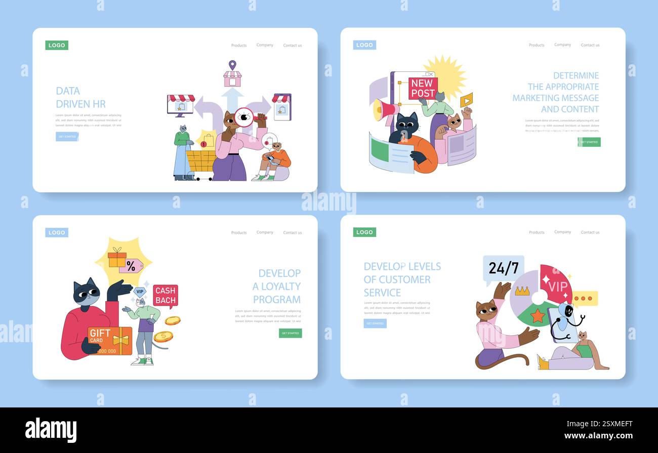 Marketing Tools illustration showcases diverse strategies for effective ...