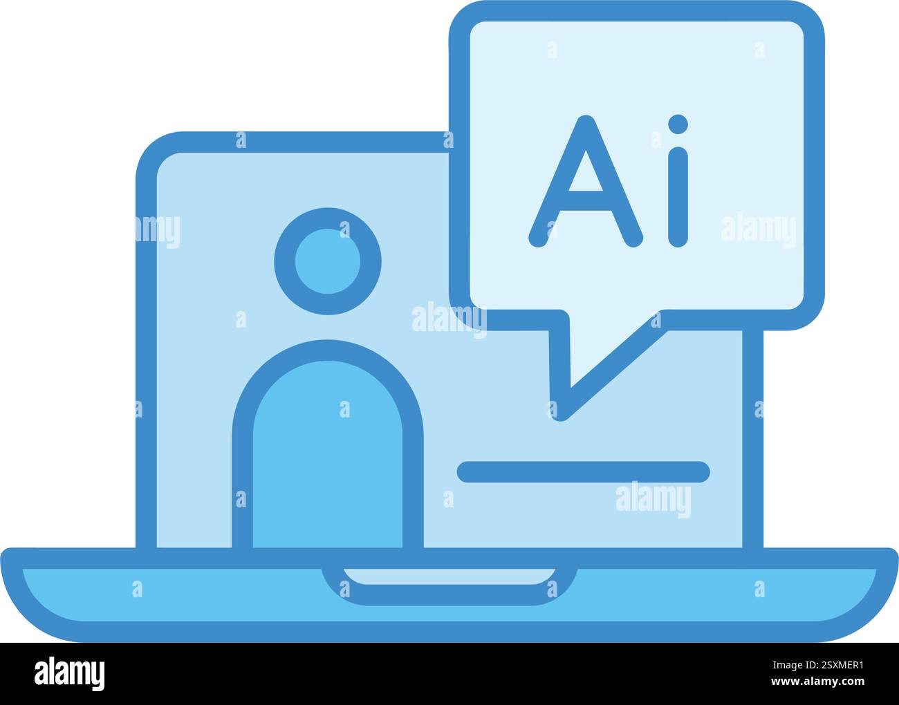 AI in Education online teaching icon Stock Vector Image & Art - Alamy