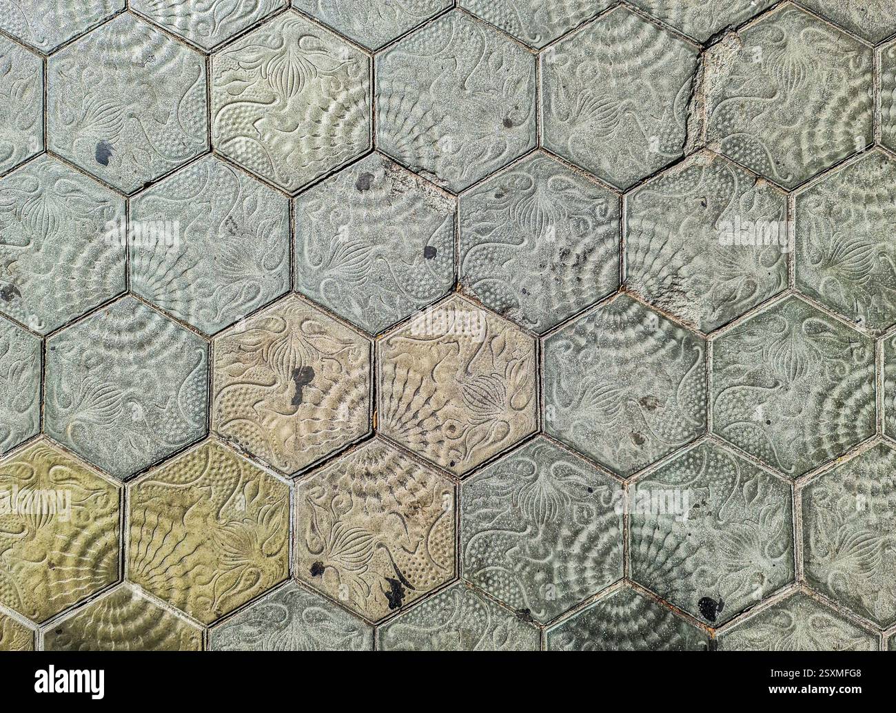 Barcelona gaudi pavement hi-res stock photography and images - Alamy