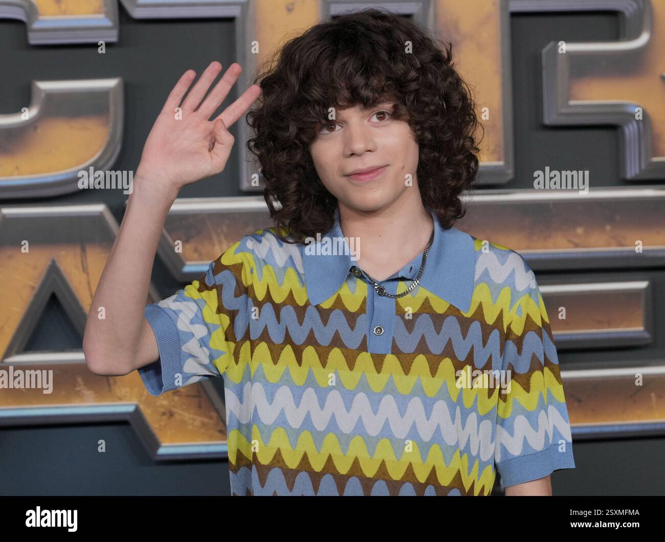 Los Angeles, USA. 24th Feb, 2025. Woody Norman arrives at Netflix's THE ...