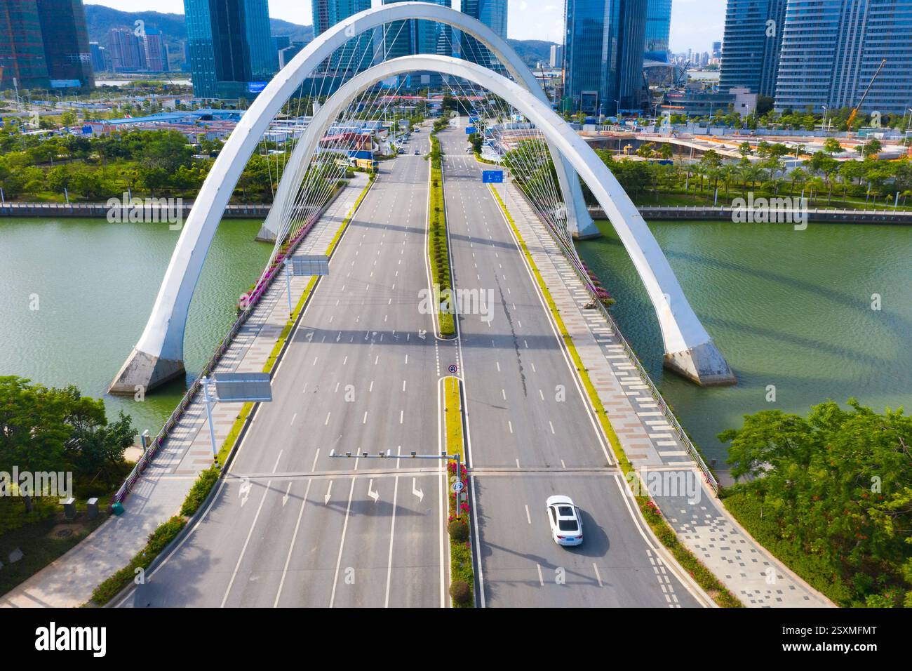 Aerial Scenery of Hengqin Free Trade Zone, Zhuhai City, Guangdong Province, China Stock Photo ...