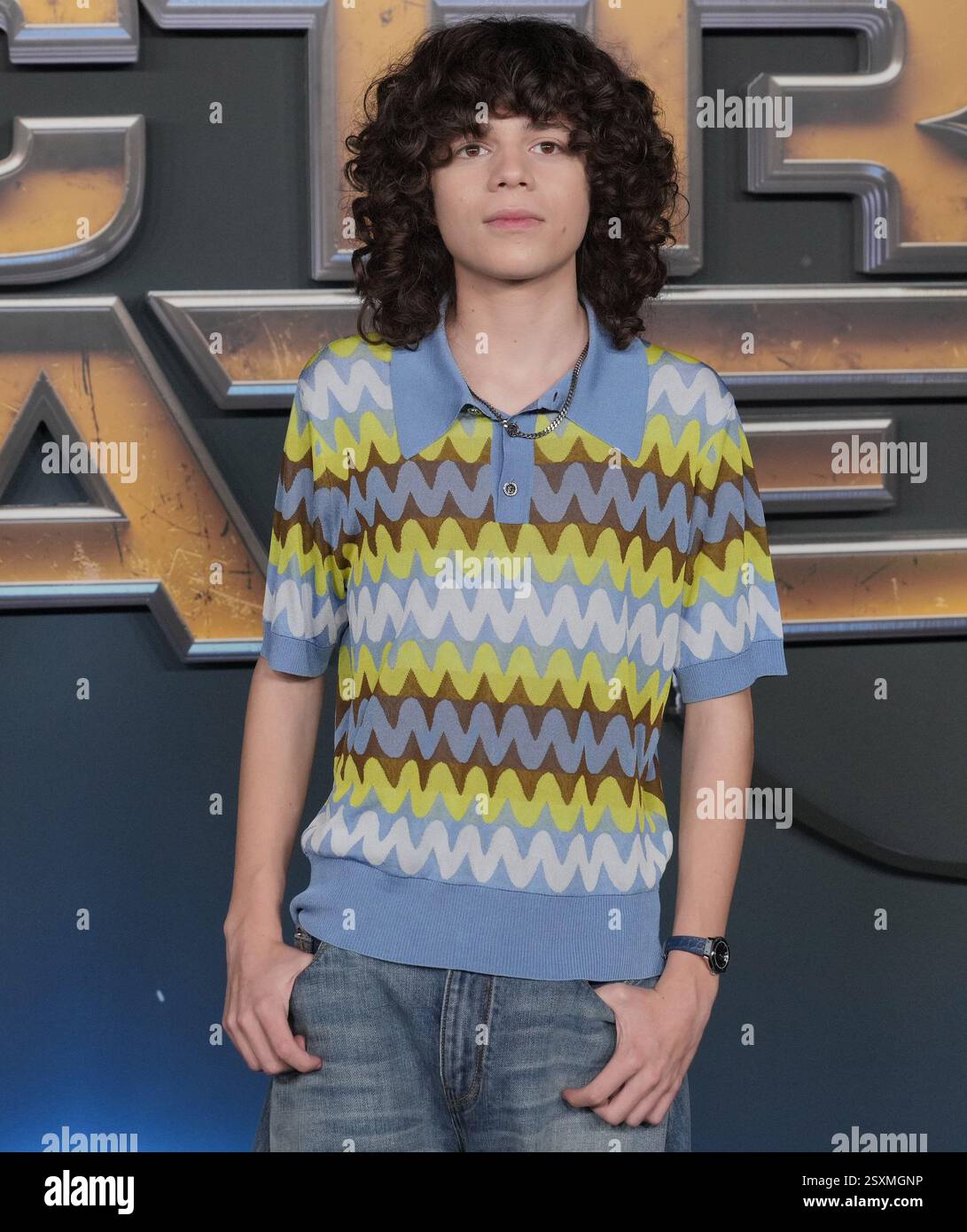 Los Angeles, USA. 24th Feb, 2025. Woody Norman arrives at Netflix's THE ...