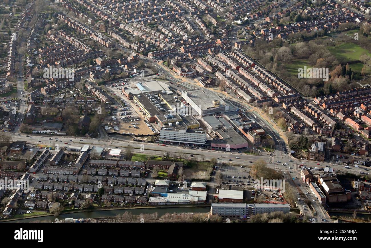 aerial view of Stretford Mall Shopping Centre Stock Photo - Alamy