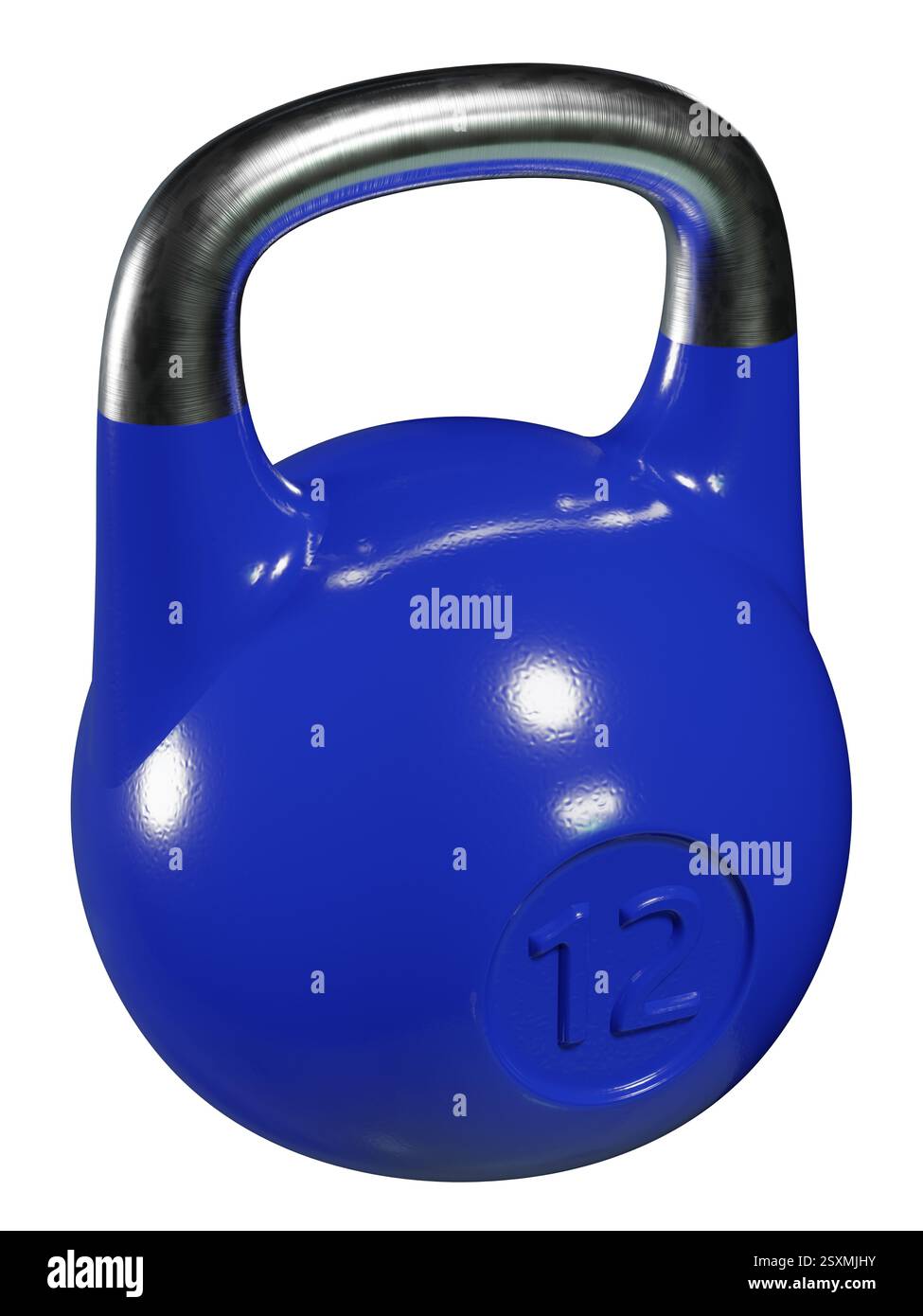 Olympic kettlebell, heavy cast iron powerlifting equipment with number ...