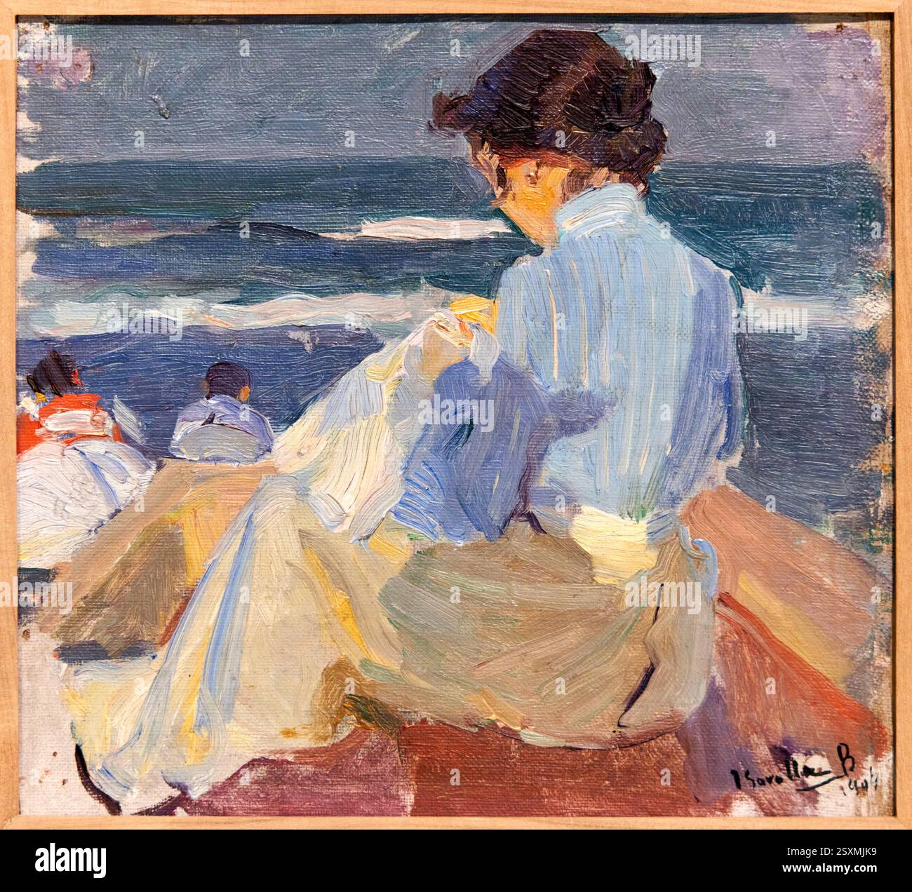 Clotilde en la playa, 1904, Oil on canvas, Joaquín Sorolla Bastida ...