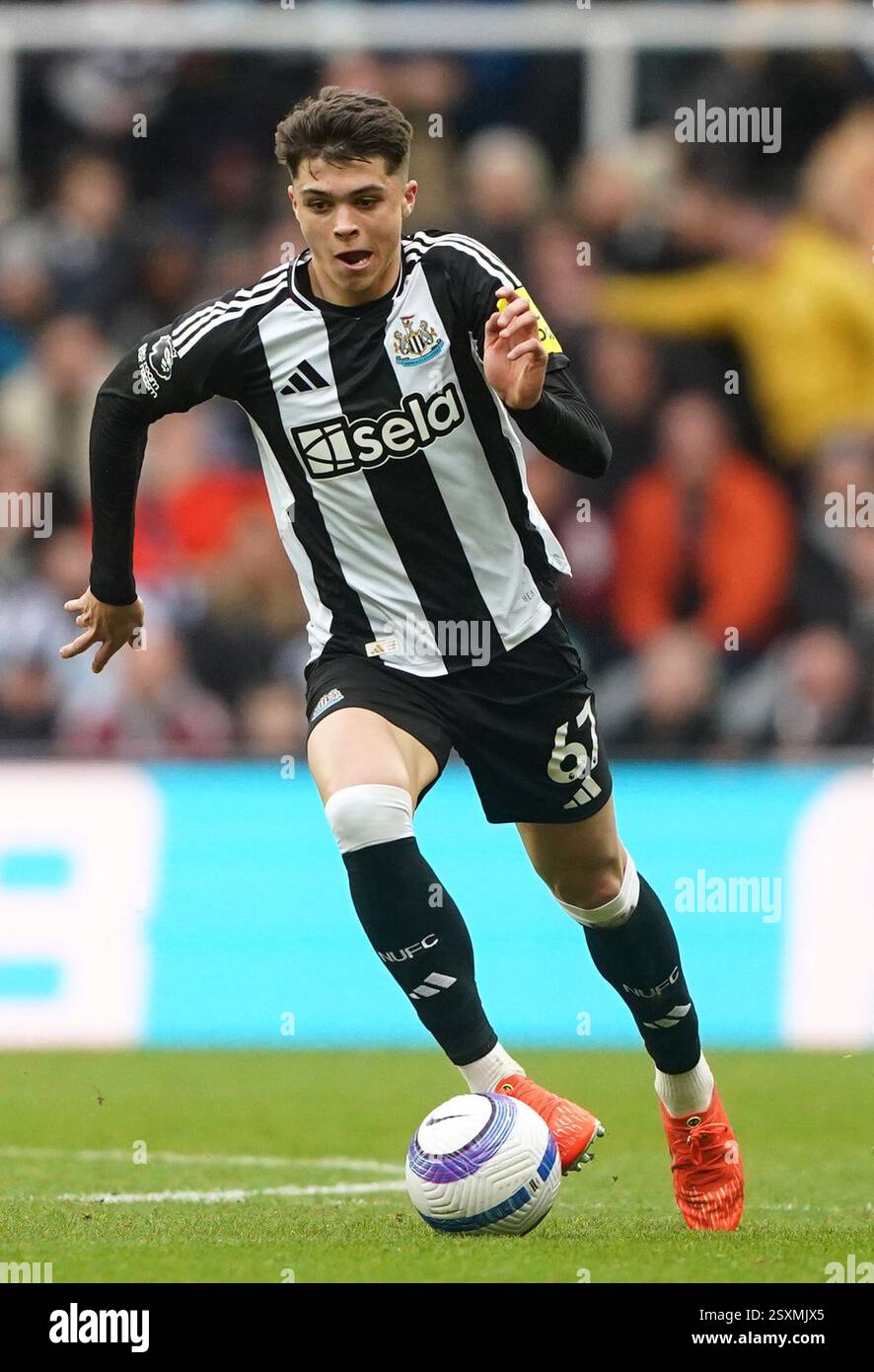 File photo dated 23-02-2025 of Lewis Miley. Newcastle boss Eddie Howe ...