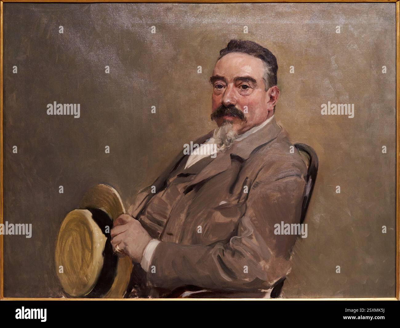 PORTRAIT OF ANTONIO GARCÍA PERIS, ARTIST'S FATHER IN LAW, c. 1908, Oil ...