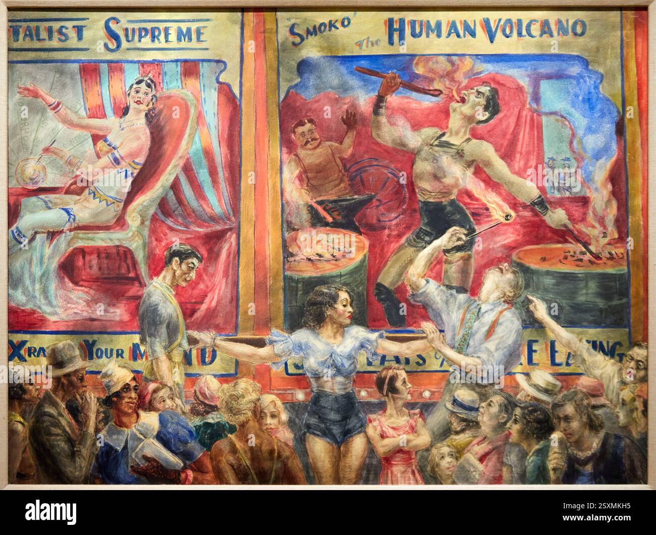Smoke, the Human Volcano, 1933, Reginald Marsh (1898-1954), Thyssen ...
