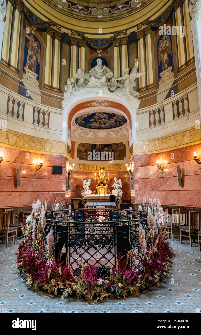 Interior of Neo-baroque chapel of Saint John Sarkander (Kaple sv. Jana ...