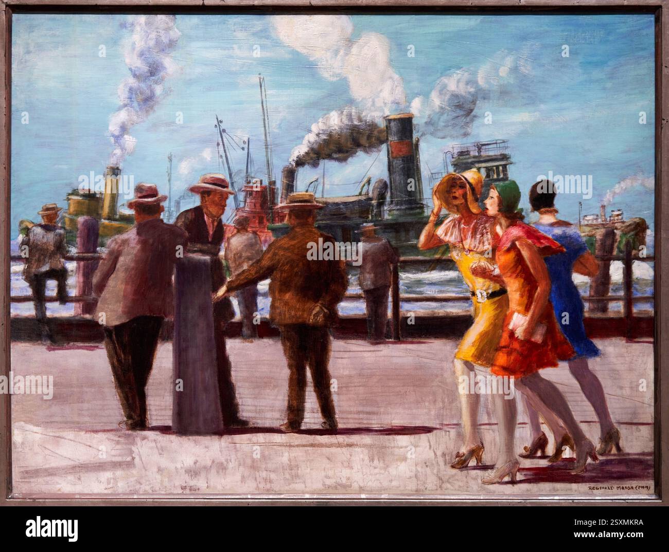 Battery Park, 1933, Reginald Marsh, (1898-1954 Stock Photo - Alamy