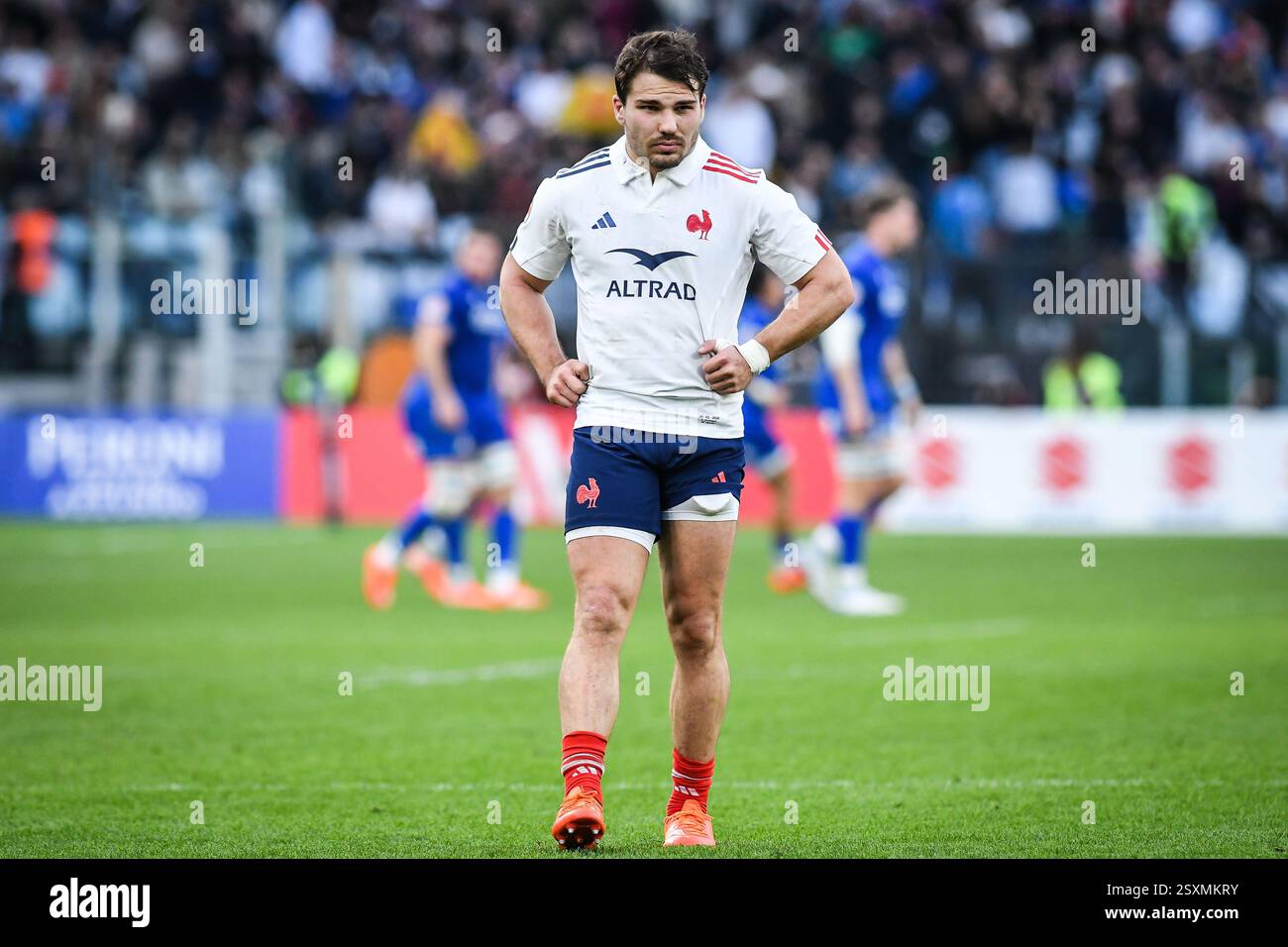Rome, Italy, Italy. 23rd Feb, 2025. Antoine DUPONT of France during the ...