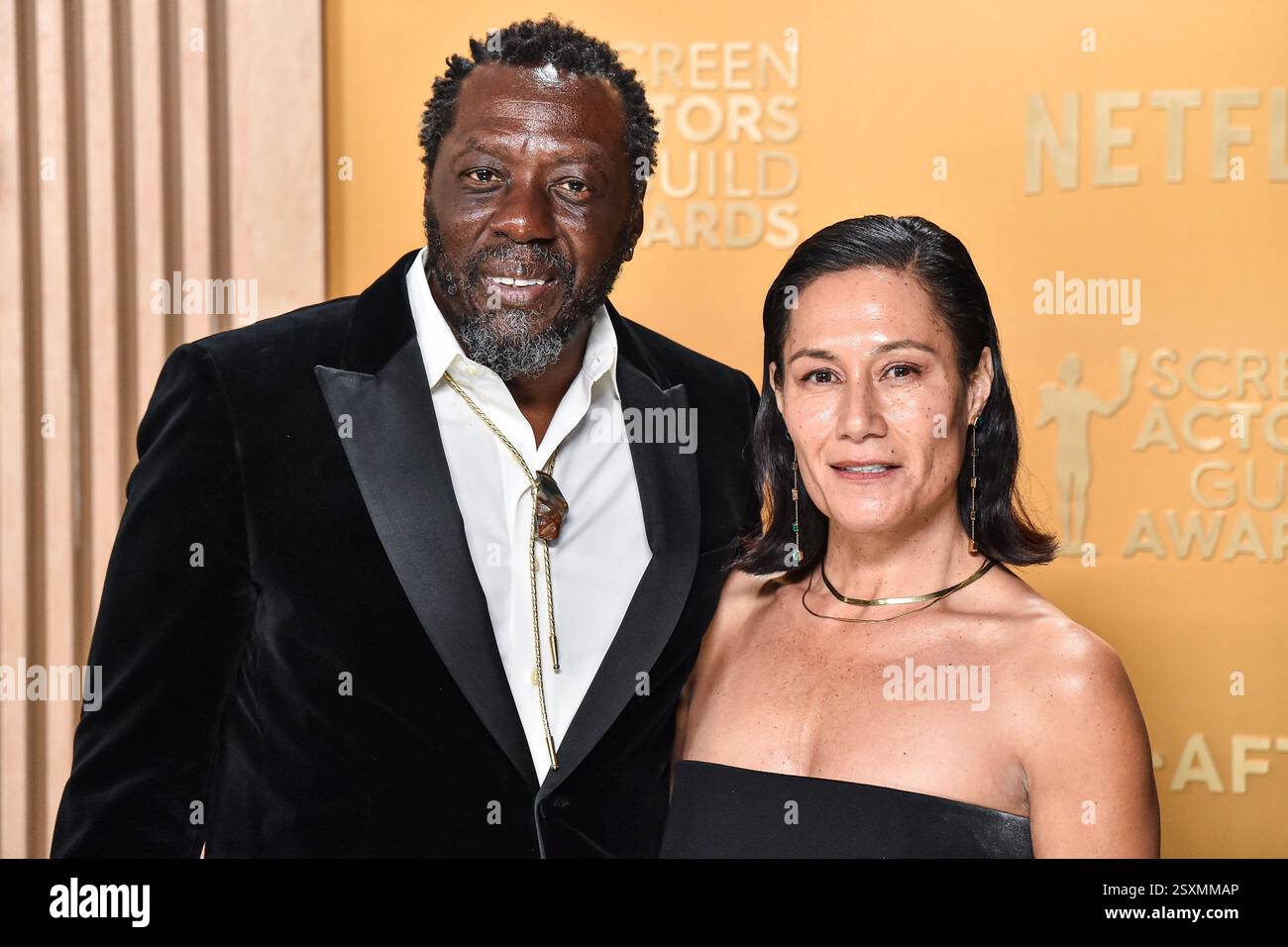 LOS ANGELES, CALIFORNIA, USA - FEBRUARY 23: Edwin Lee Gibson and Dina ...