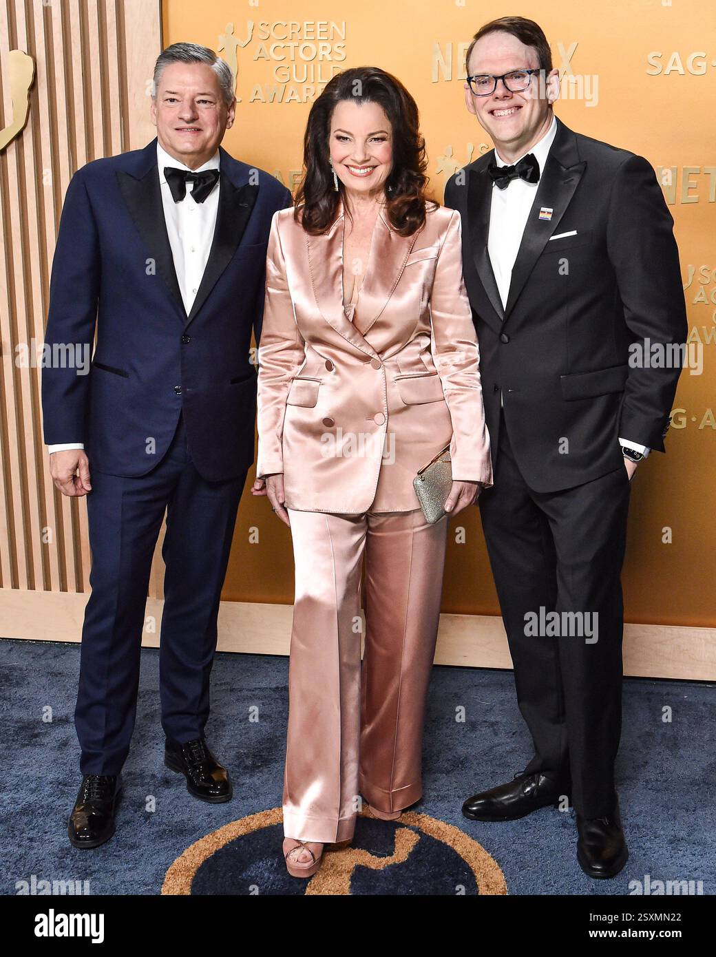 LOS ANGELES, CALIFORNIA, USA - FEBRUARY 23: Ted Sarandos, Fran Drescher ...
