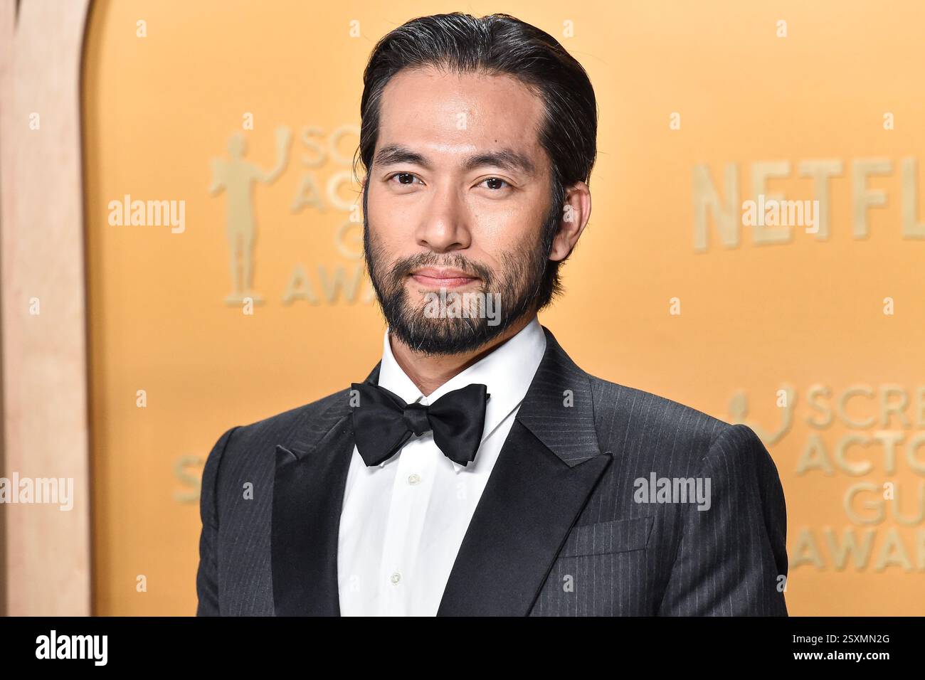 LOS ANGELES, CALIFORNIA, USA - FEBRUARY 23: Shinnosuke Abe arrives at ...