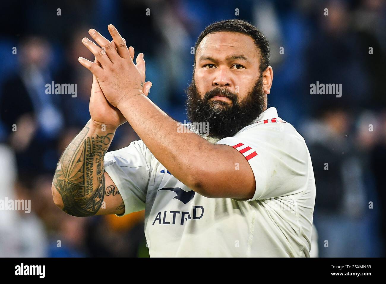 Uini ATONIO of France during the 2025 Six Nations Championship, rugby ...