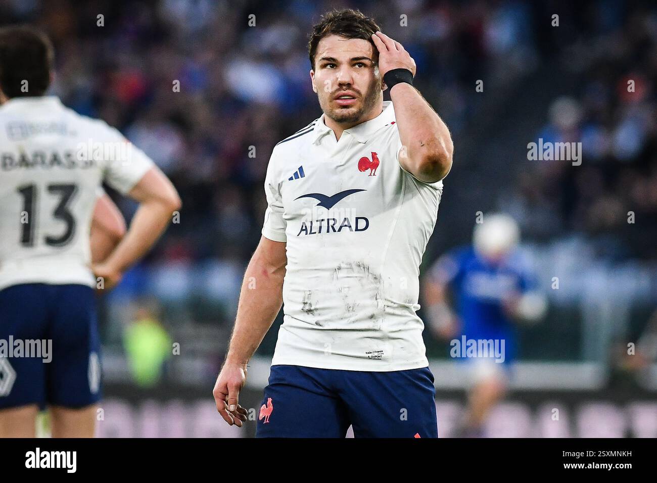 Rome, Italy, Italy. 23rd Feb, 2025. Antoine DUPONT of France during the ...
