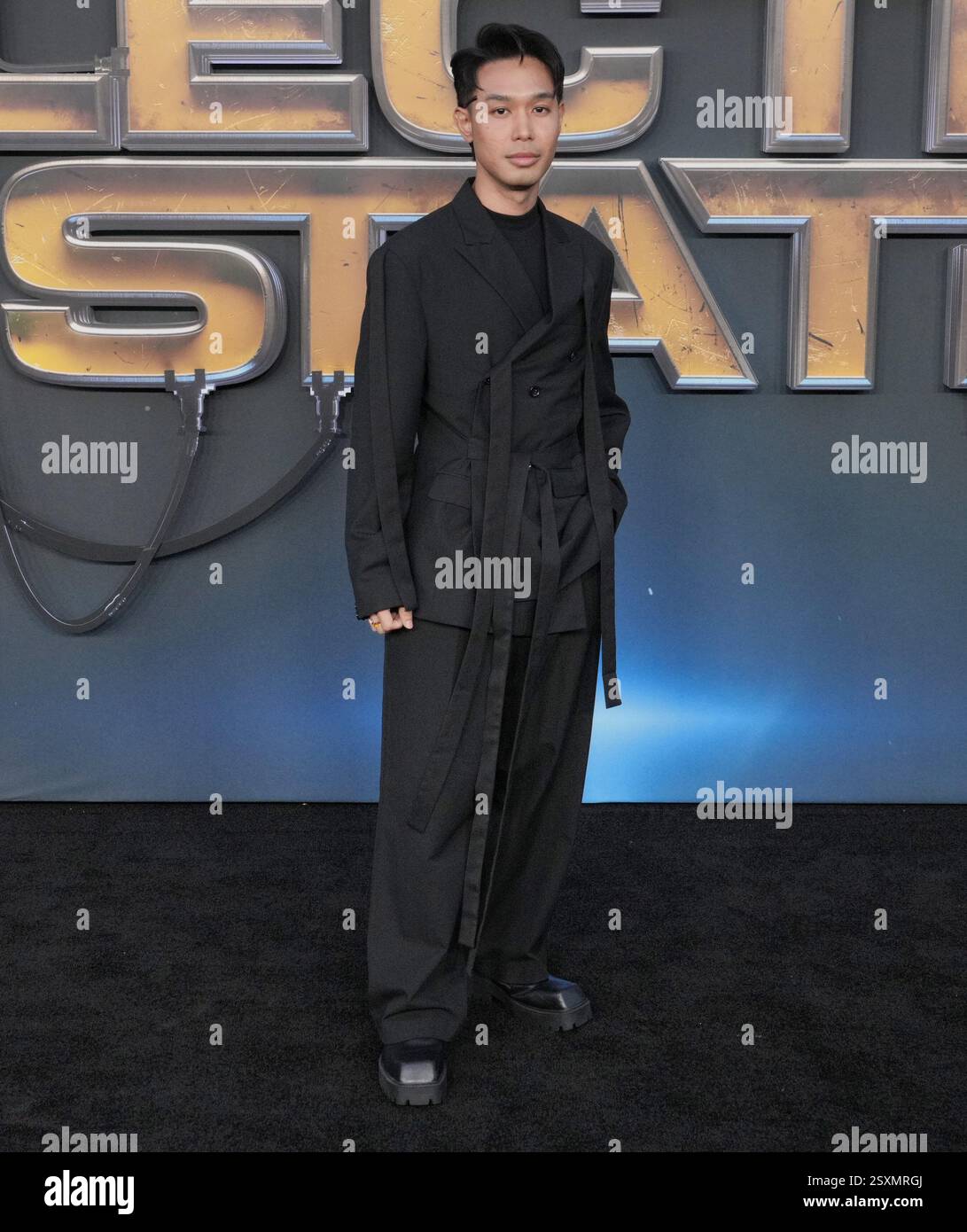 Los Angeles, USA. 24th Feb, 2025. Daniel Cheang arrives at Netflix's THE ELECTRIC STATE World ...