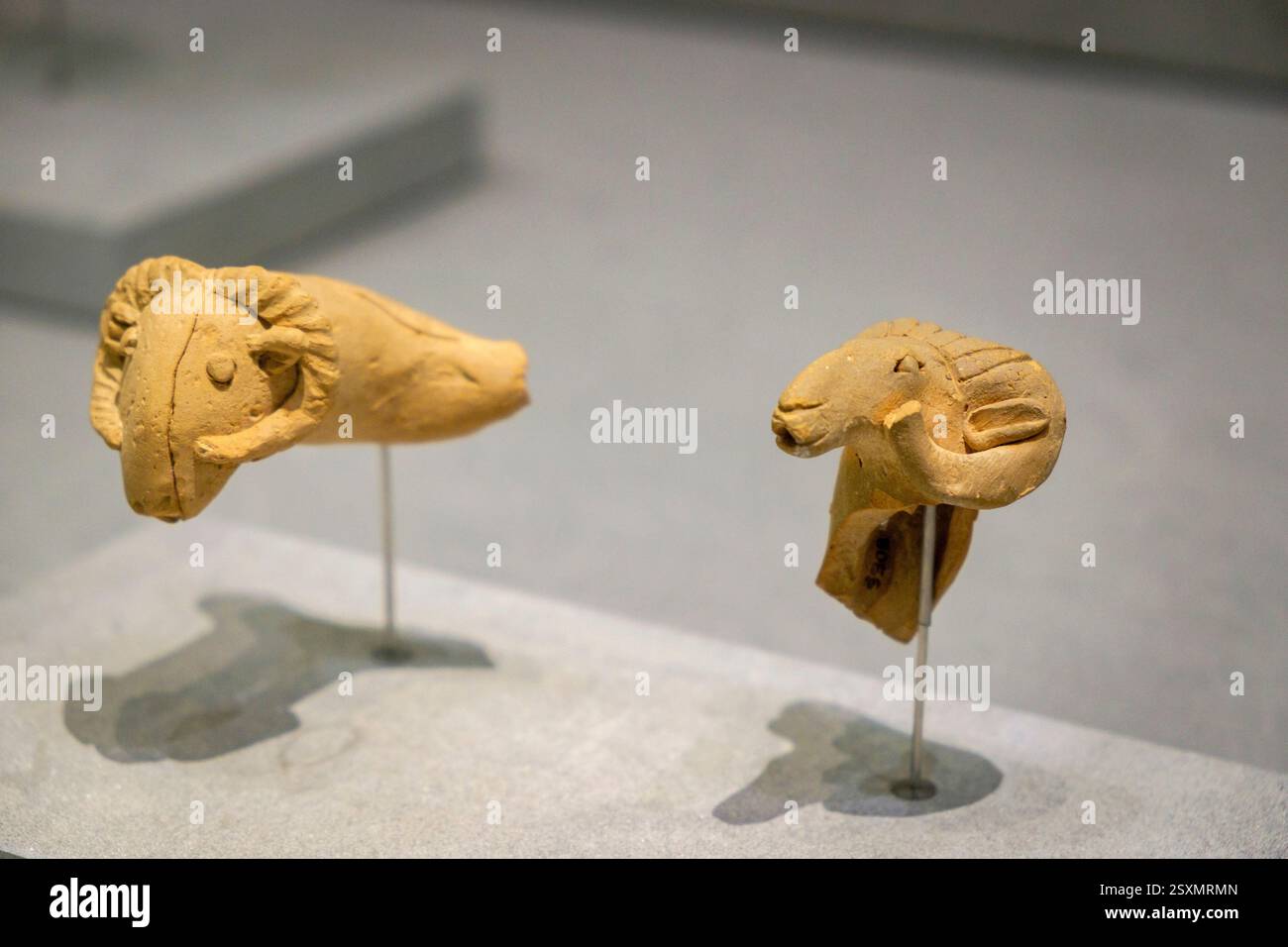 Ram's head, Kernoi ritual vessel, 500-450 BC, Archaeological Museum of ...