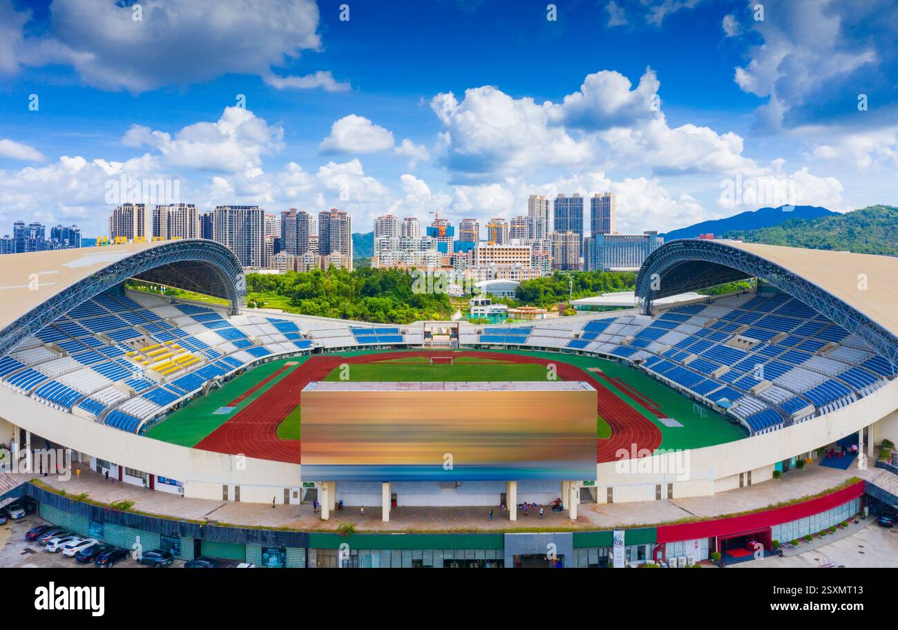 Aerial Scenery of Zhuhai Sports Center, Guangdong Province, China Stock ...