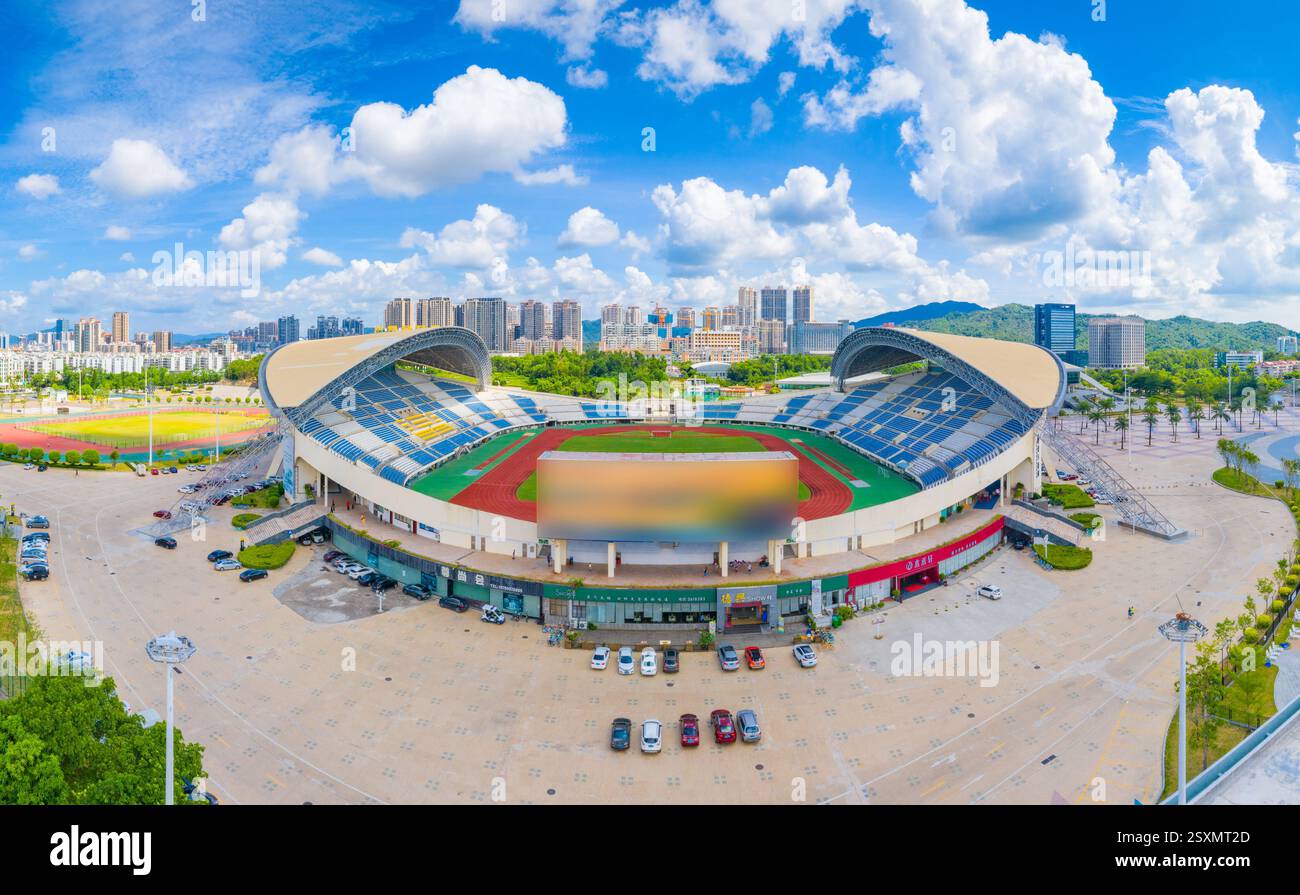 Aerial Scenery of Zhuhai Sports Center, Guangdong Province, China Stock ...