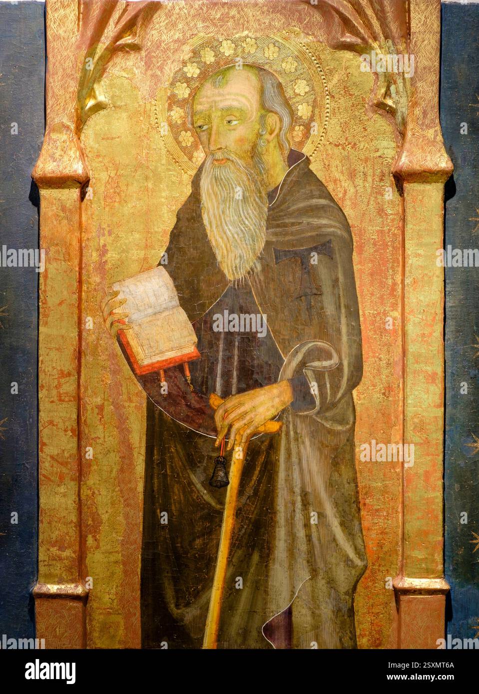 Saint Anthony the Abbot, tempera and gold on panel, Francesc Comes ...