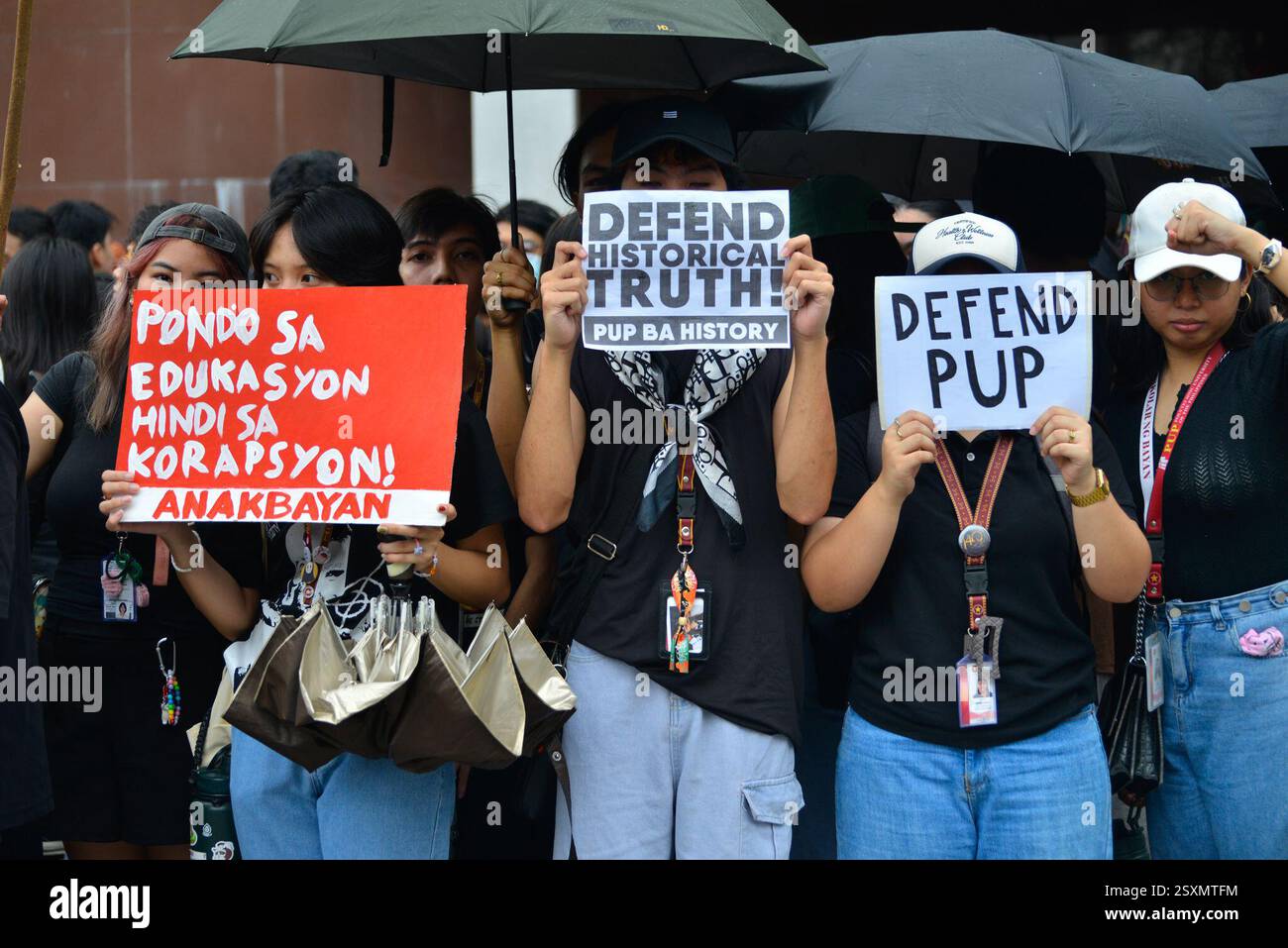 Manila, Ncr, Philippines. 25th Feb, 2025. Students from the Polytechnic ...