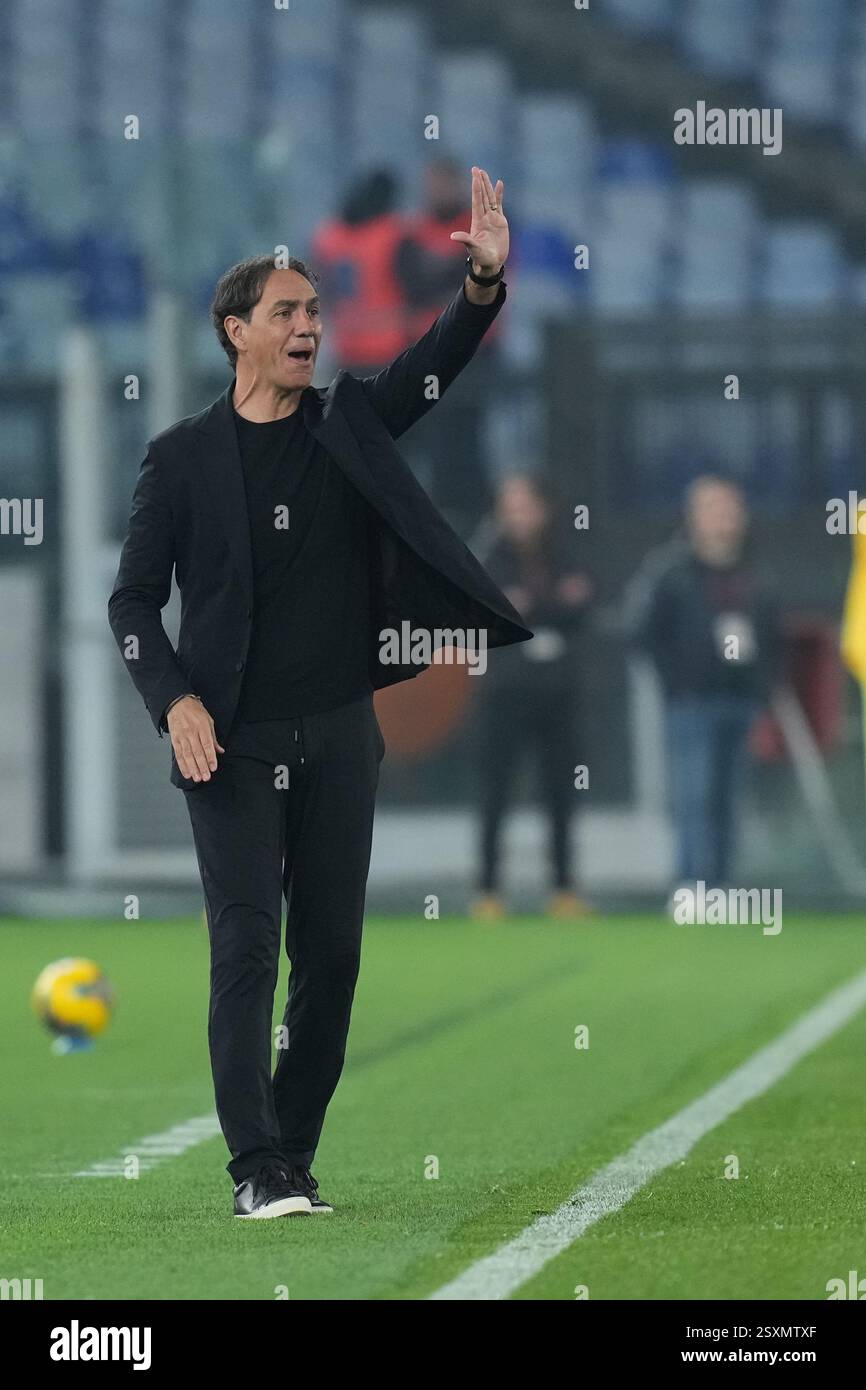 Monza’s head coach Alessandro Nesta during the Serie A EniLive soccer ...