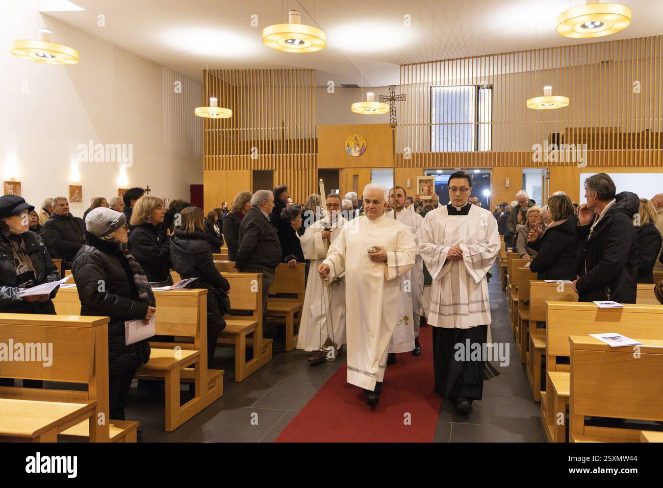 Rome, Ita. 22nd Feb, 2025. **NO LIBRI** Italy, Rome, 2025/2/22 Cardinal ...