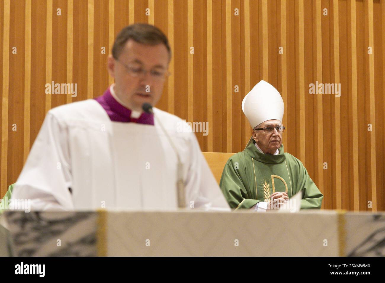 Rome, Ita. 22nd Feb, 2025. **NO LIBRI** Italy, Rome, 2025/2/22 Cardinal ...