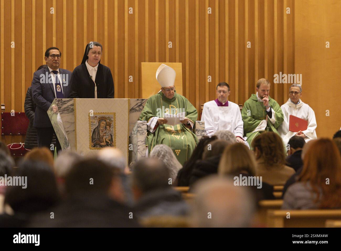 Rome, Ita. 22nd Feb, 2025. **NO LIBRI** Italy, Rome, 2025/2/22 Cardinal ...