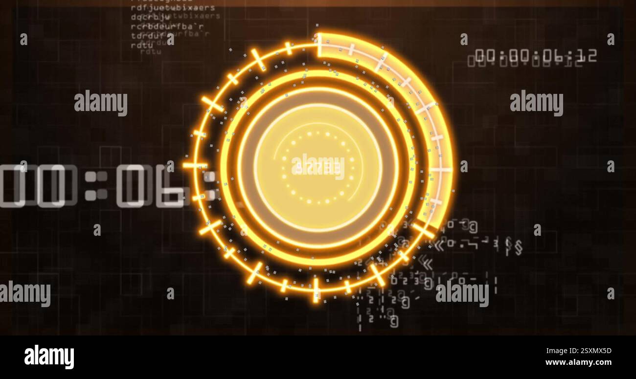 Image of data processing over scope scanning Stock Photo - Alamy