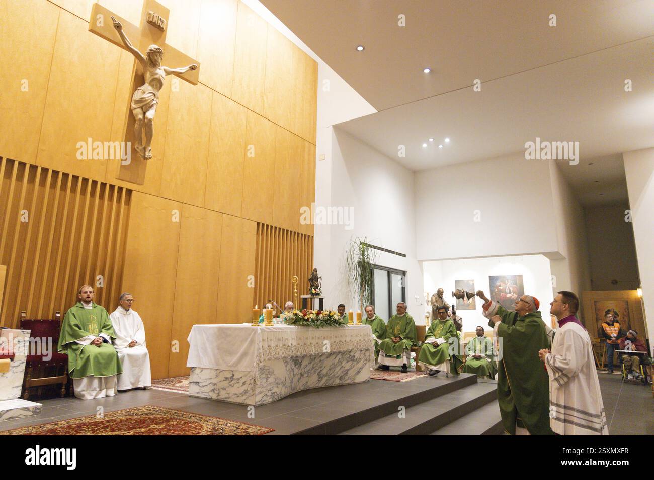 Rome, Ita. 22nd Feb, 2025. **NO LIBRI** Italy, Rome, 2025/2/22 Cardinal ...