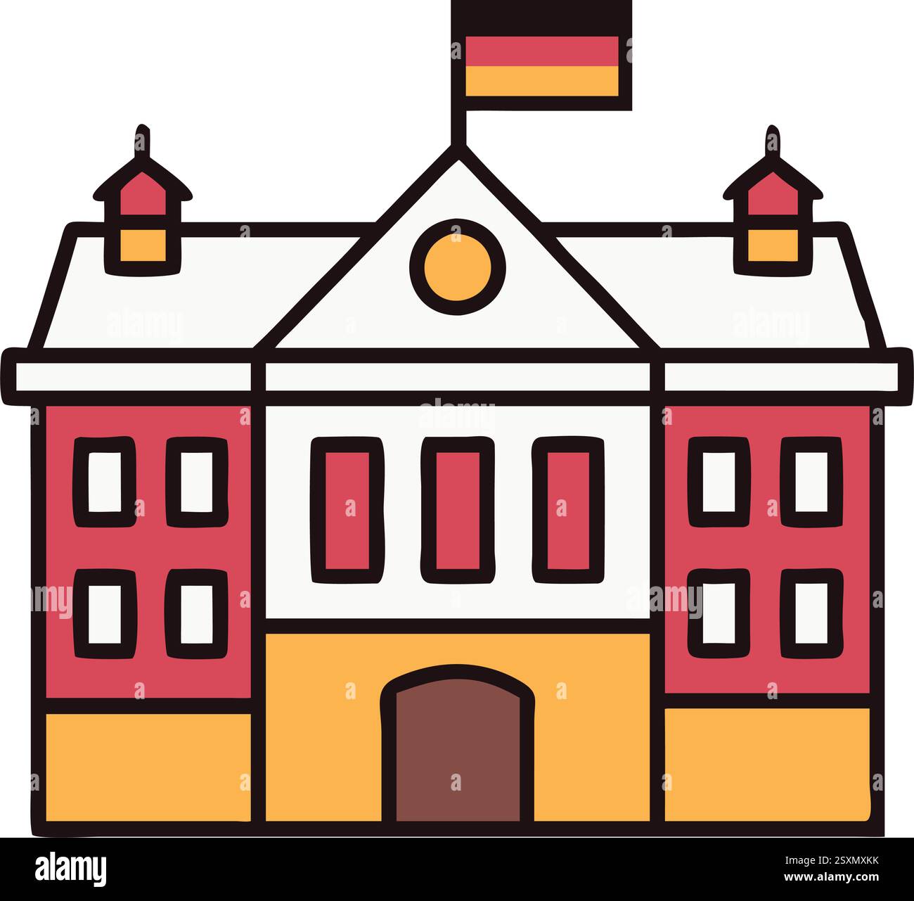 Classic german architecture Stock Vector Images - Alamy