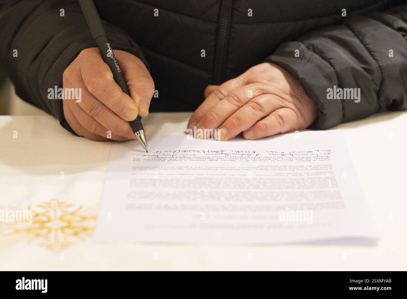 Rome, Ita. 22nd Feb, 2025. **NO LIBRI** Italy, Rome, 2025/2/22 Cardinal ...