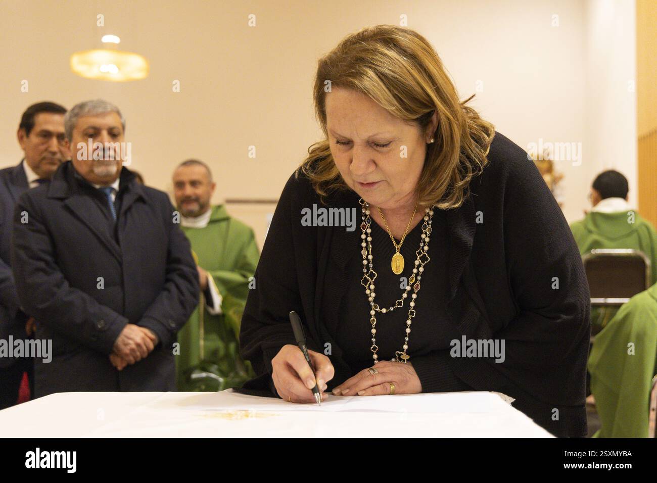 Rome, Ita. 22nd Feb, 2025. **NO LIBRI** Italy, Rome, 2025/2/22 Cardinal ...