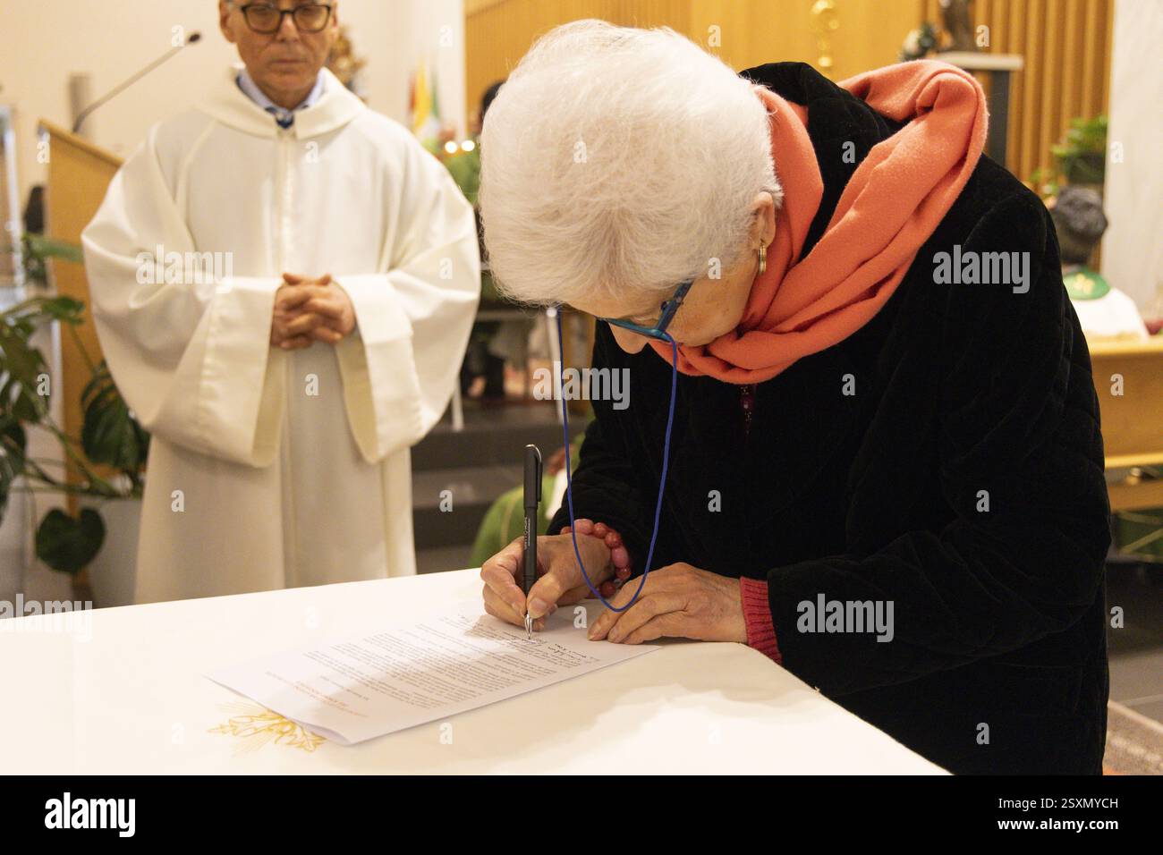 Rome, Ita. 22nd Feb, 2025. **NO LIBRI** Italy, Rome, 2025/2/22 Cardinal ...