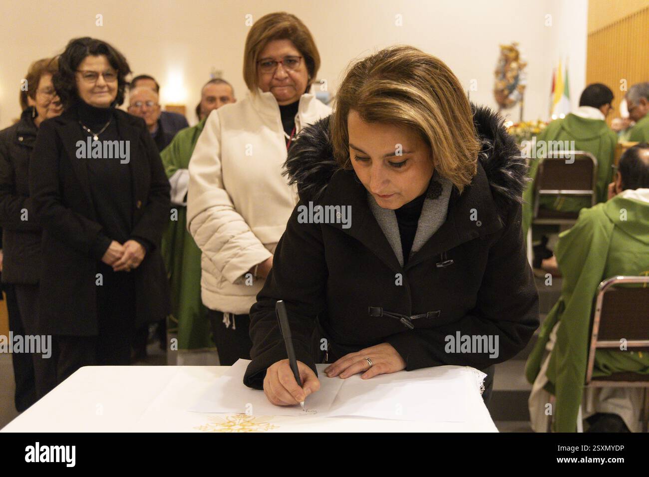 Rome, Ita. 22nd Feb, 2025. **NO LIBRI** Italy, Rome, 2025/2/22 Cardinal ...