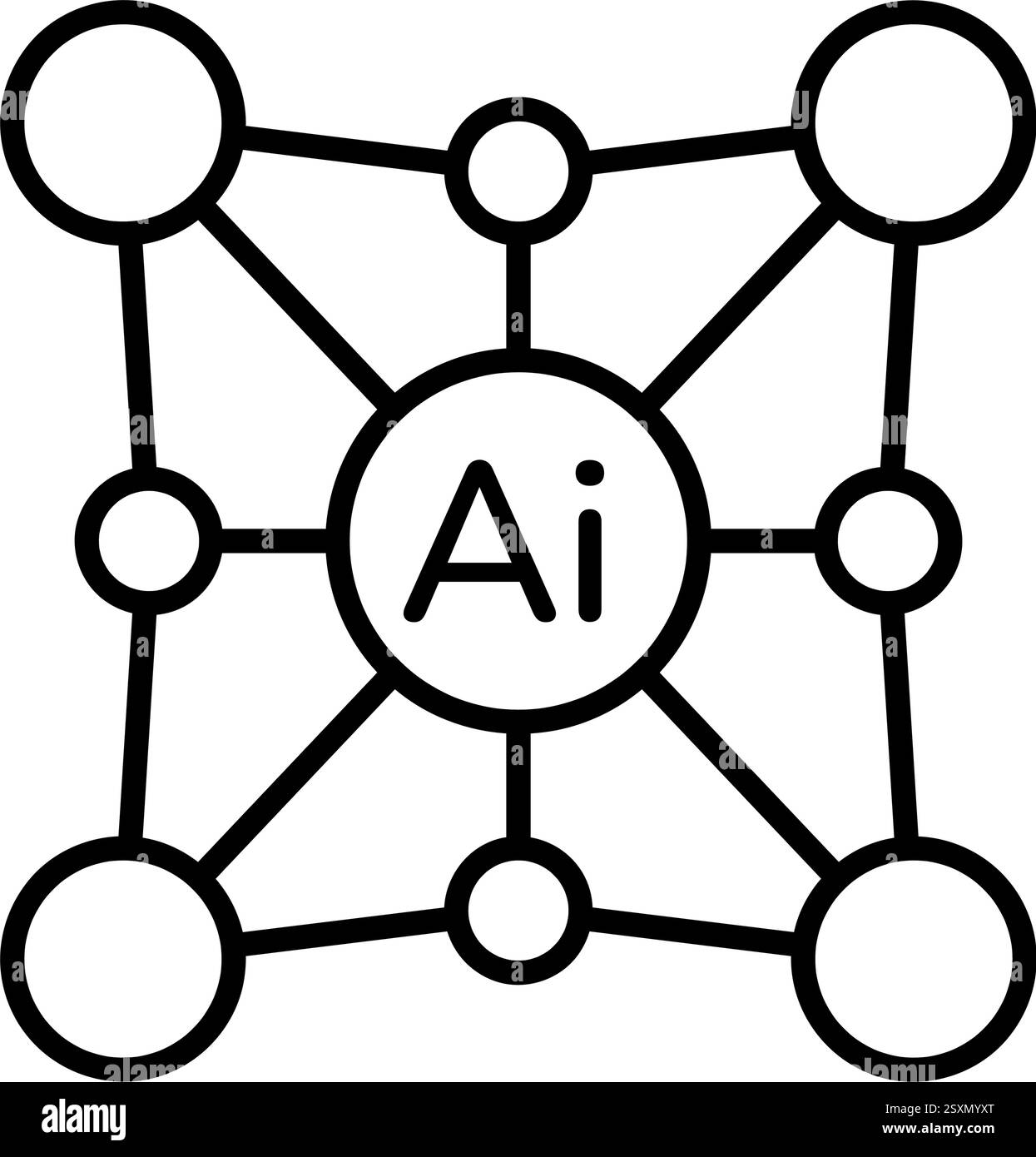 Generative AI network icon Stock Vector Image & Art - Alamy