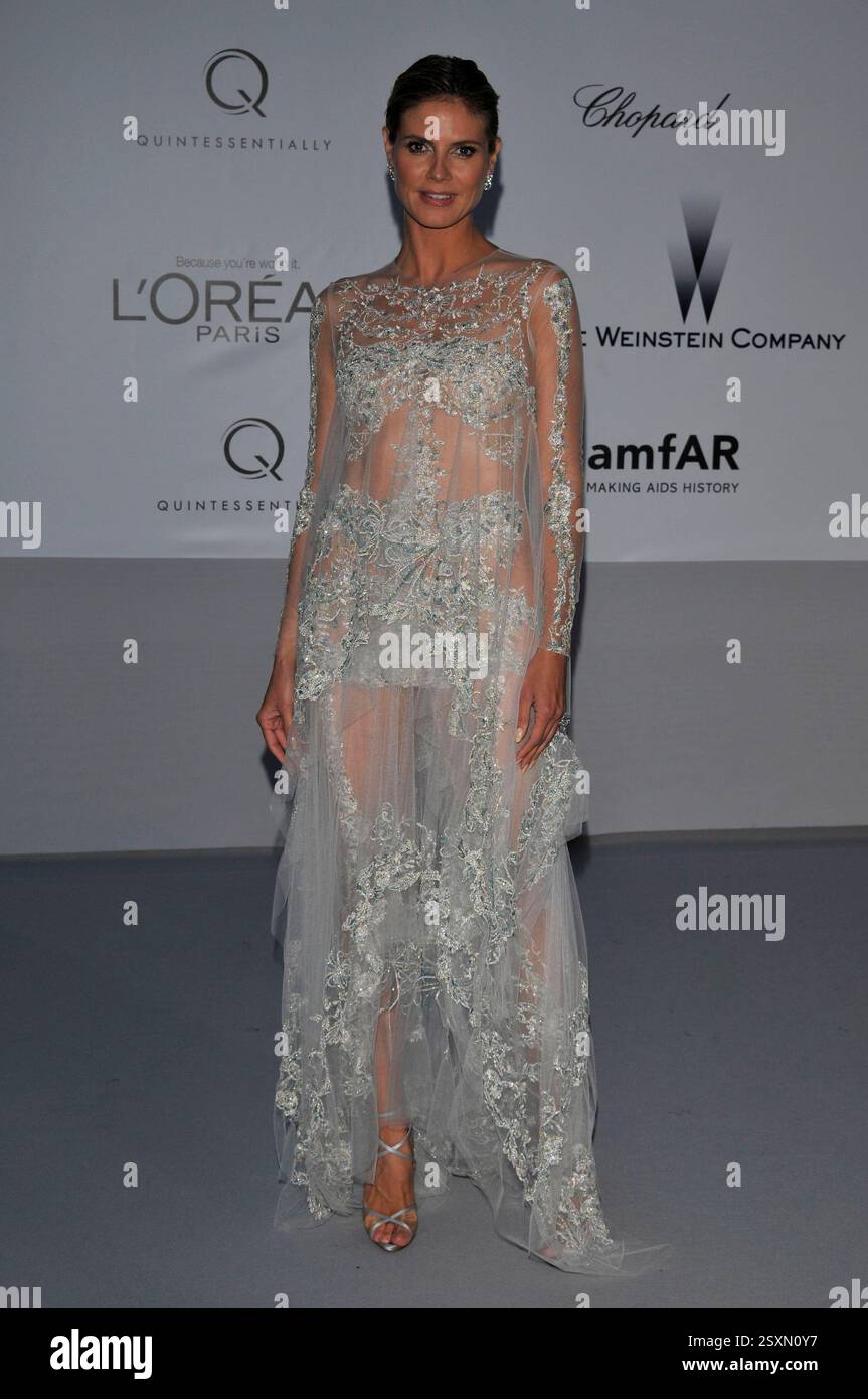 Heidi Klum.AmFAR Cinema Against AIDS 2012, Hotel du Cap, Antibes during ...