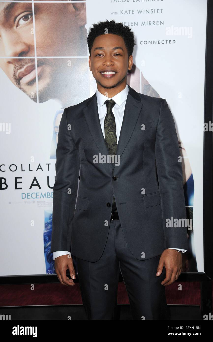 Jacob Latimore attending the 'Collateral Beauty' World Premiere at ...