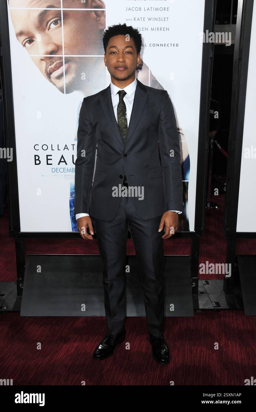 Jacob Latimore attending the 'Collateral Beauty' World Premiere at ...
